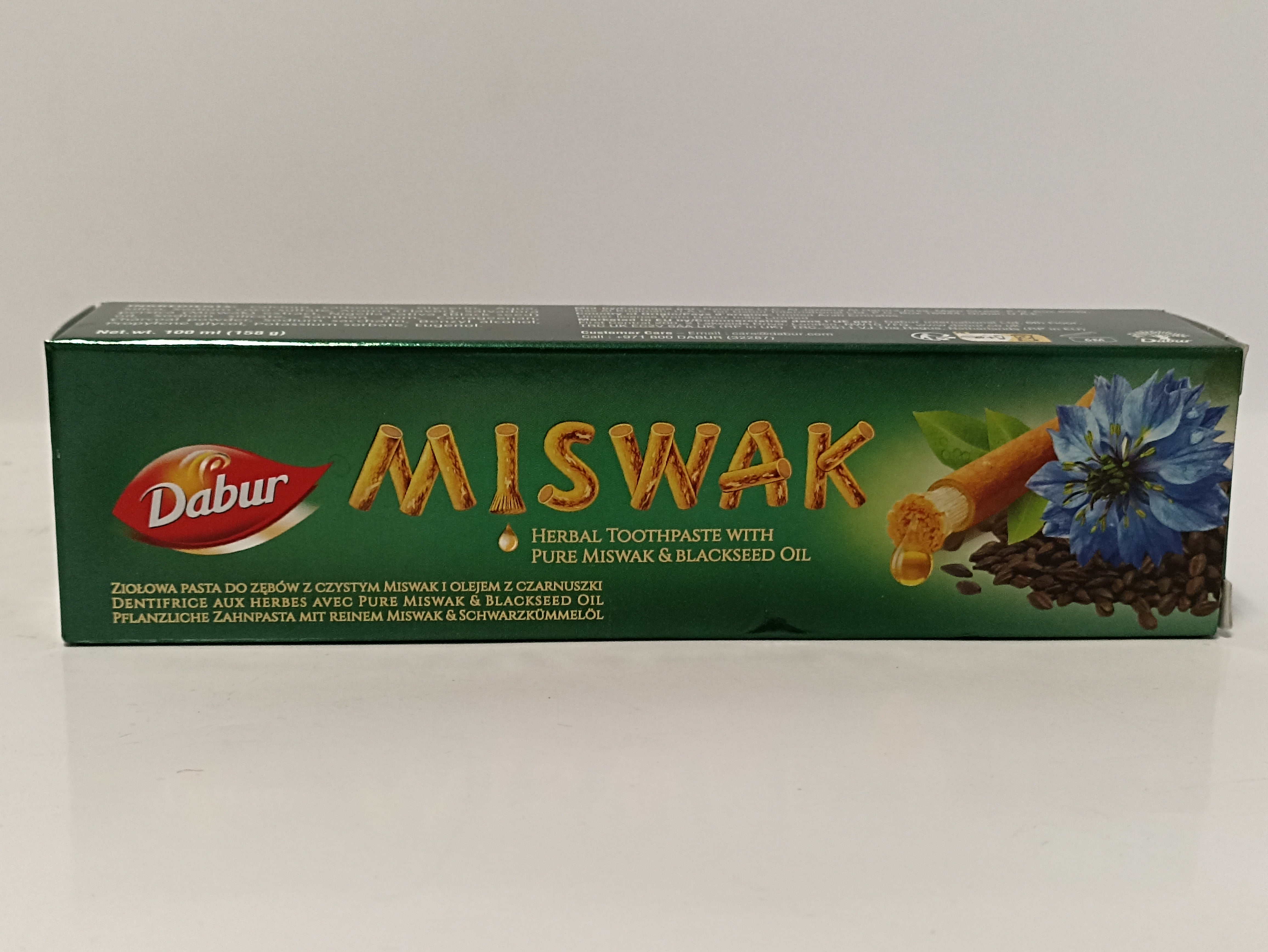 Dabur Toothpaste Miswak Whitening 100ml – Bharat Bazaar